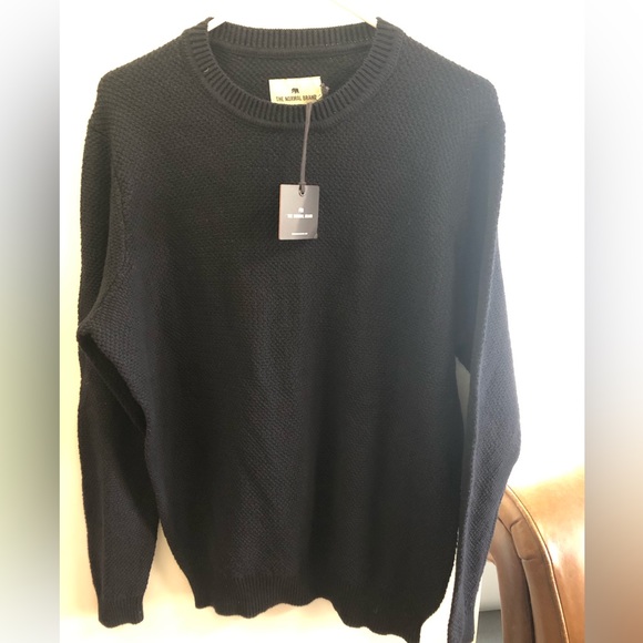 The Normal Brand | Sweaters | The Normal Brand Mens Navy Blue Rib ...